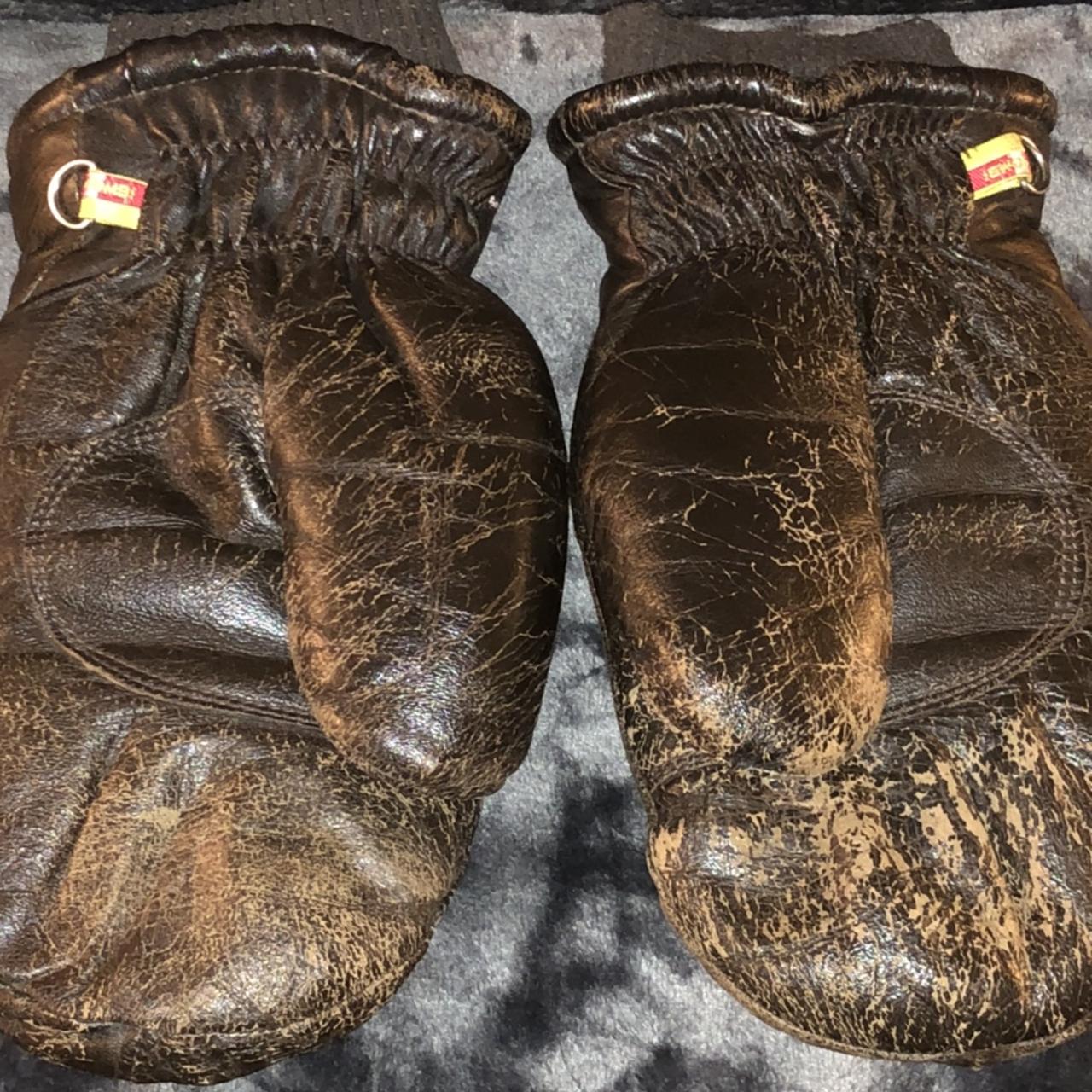 *Free Shipping* Vintage leather mittens *BERNIE... - Depop