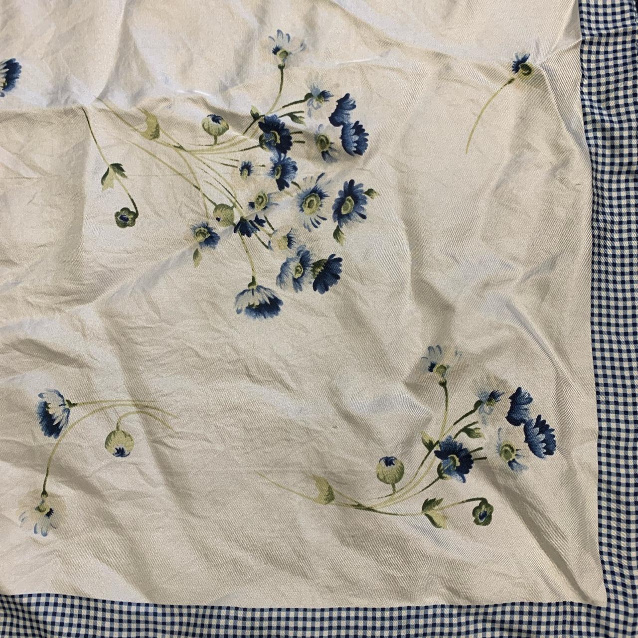 Coach daisy floral square Scarf Blue Bouquets... - Depop