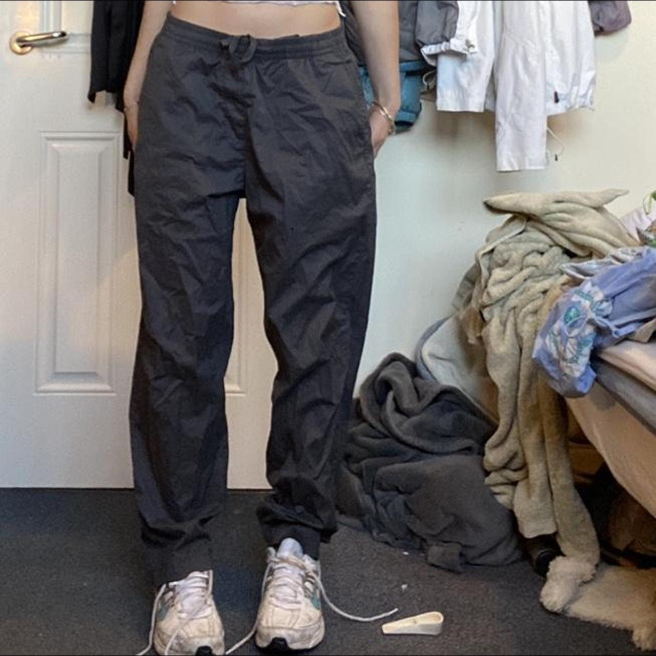 lovely dark charcoal grey trackies from uniqlo in a... - Depop