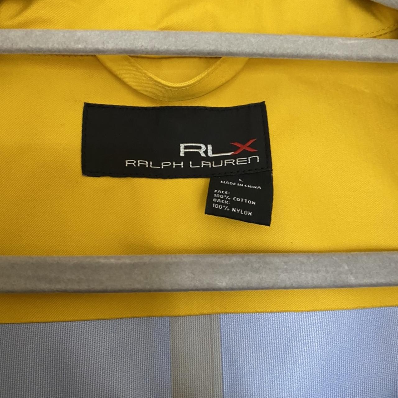 RLX ralph lauren yellow waterproof toggle coat cord... | Depop
