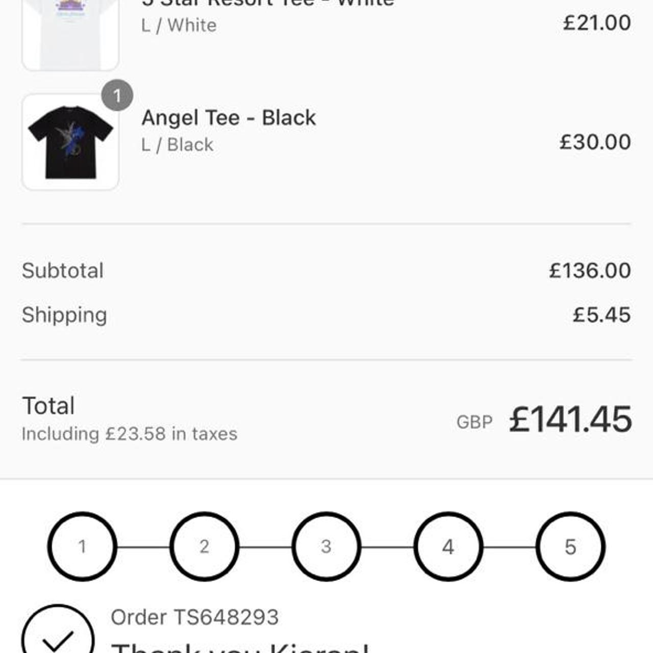 Trapstar angel tee size large brand new in packaging... - Depop