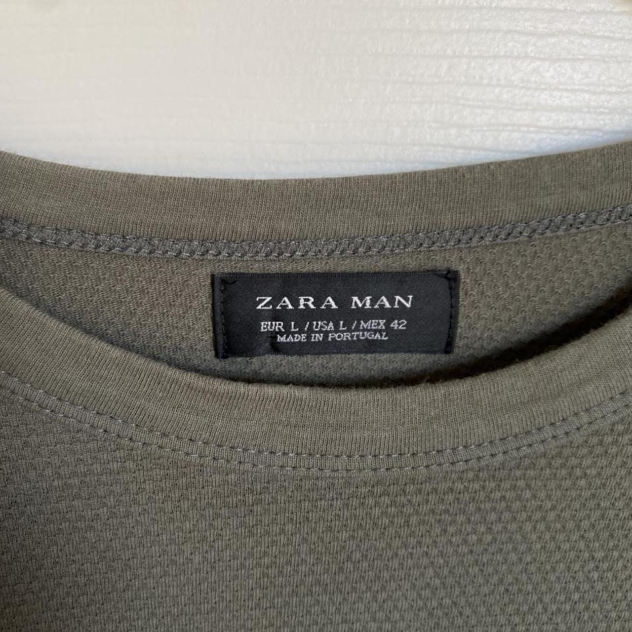 Zara Men’s Green T Shirt 🪐 Worn a couple times but... - Depop