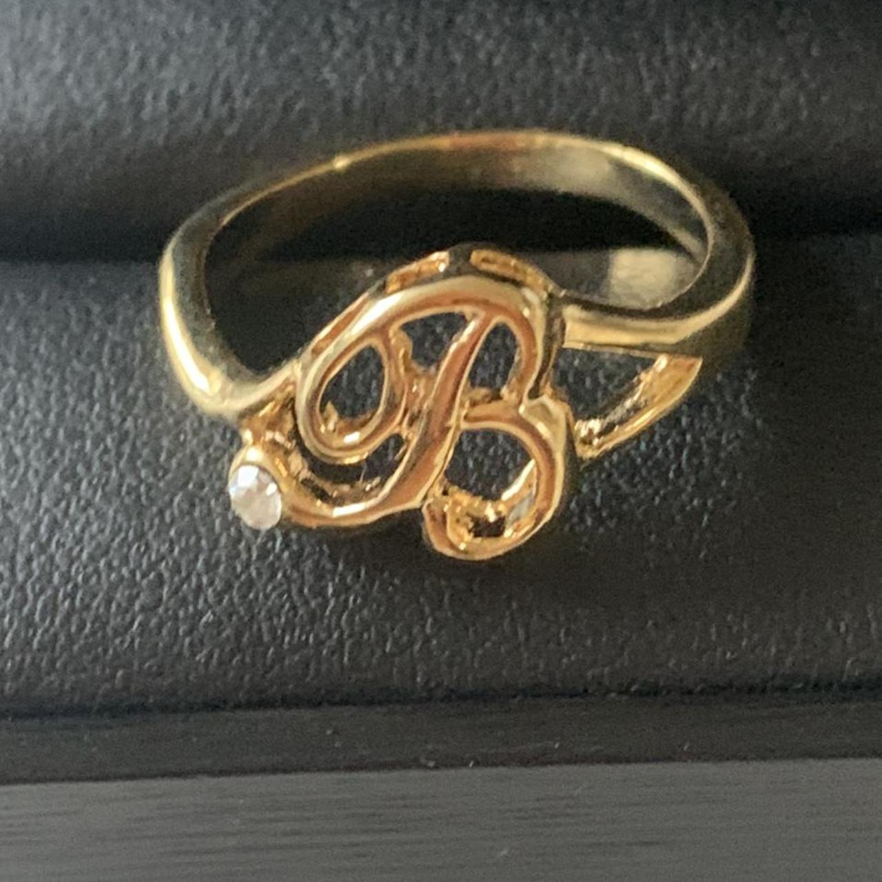 initial letter B ring - available in different... - Depop