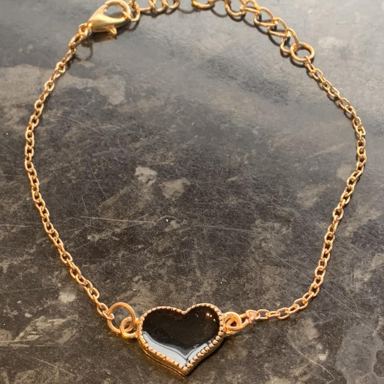 £1 Clearance Sale New cute Gold Plated black enamel... - Depop