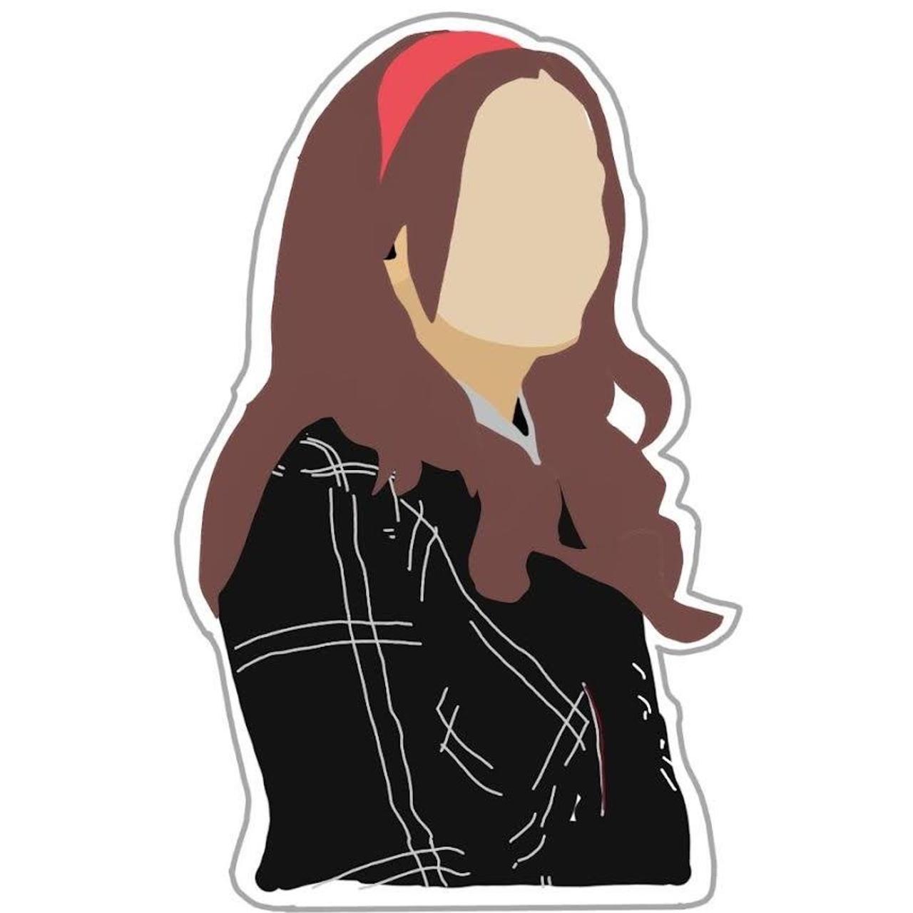 HAND-DRAWN BLAIR WALDORF STICKER🤍 printed on matte... - Depop