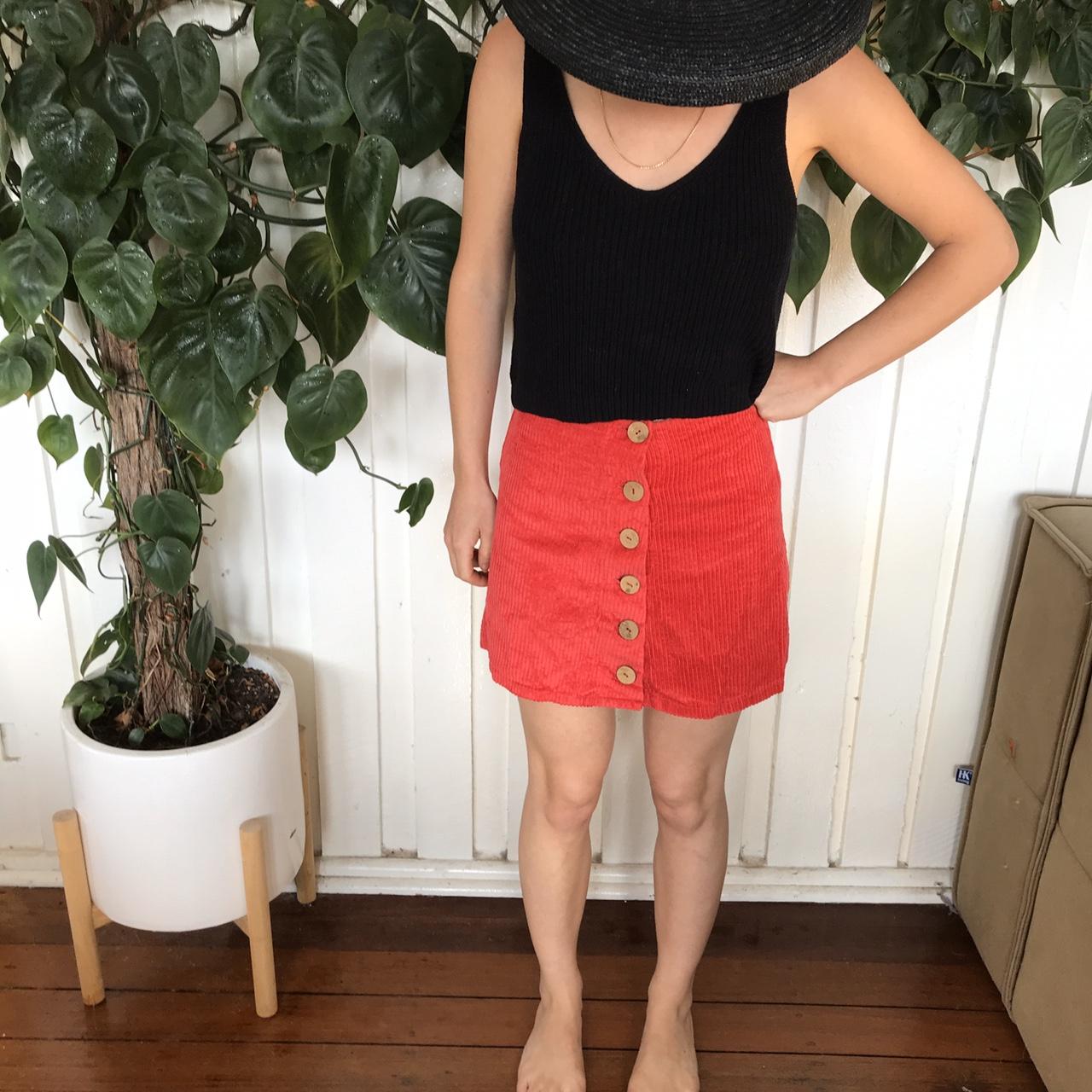 Women's Red Skirt | Depop