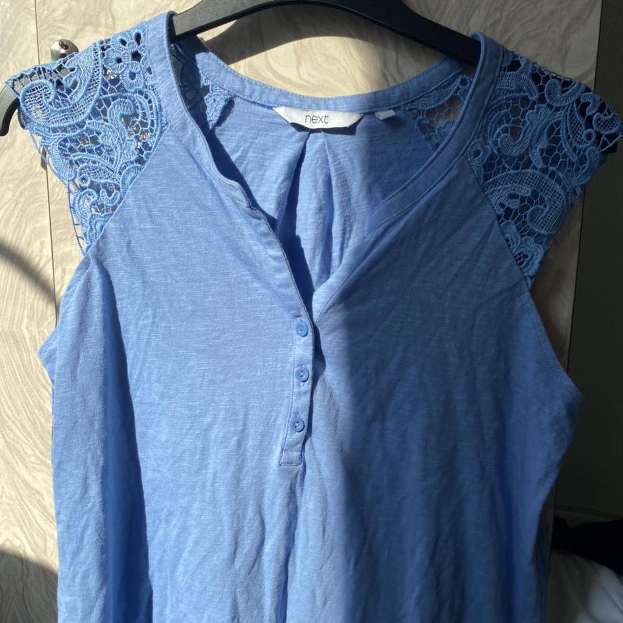 Next light blue summer top. Really pretty and... - Depop