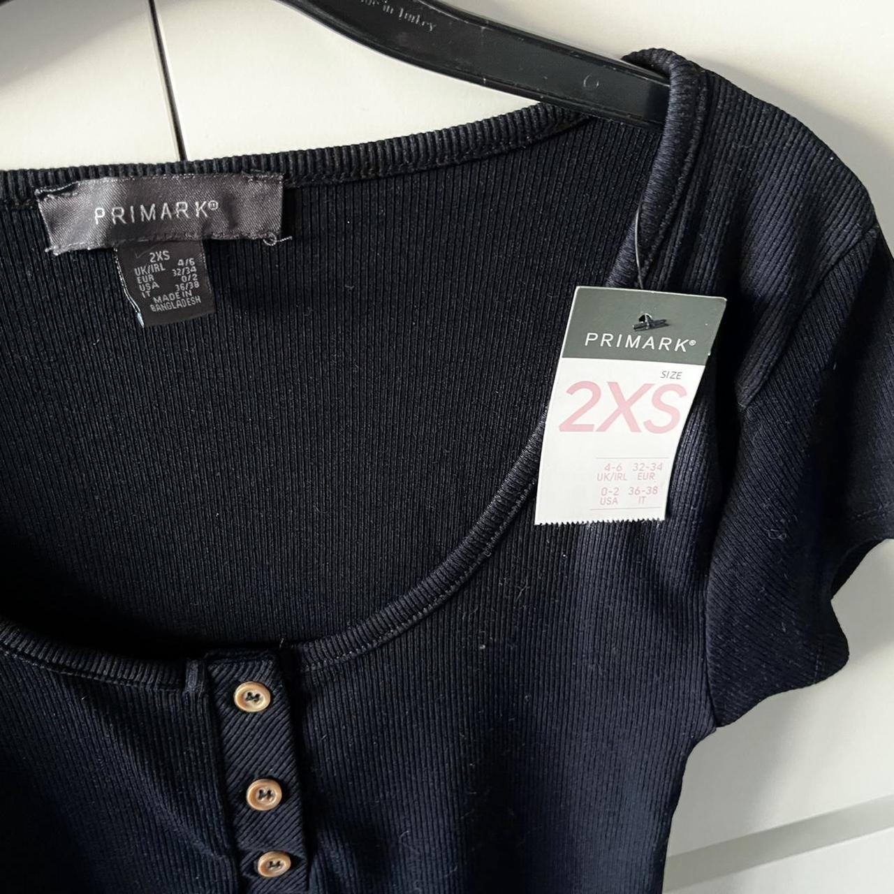 Primark black top. Slightly cropped. Size 4-6 / 2XS,... - Depop