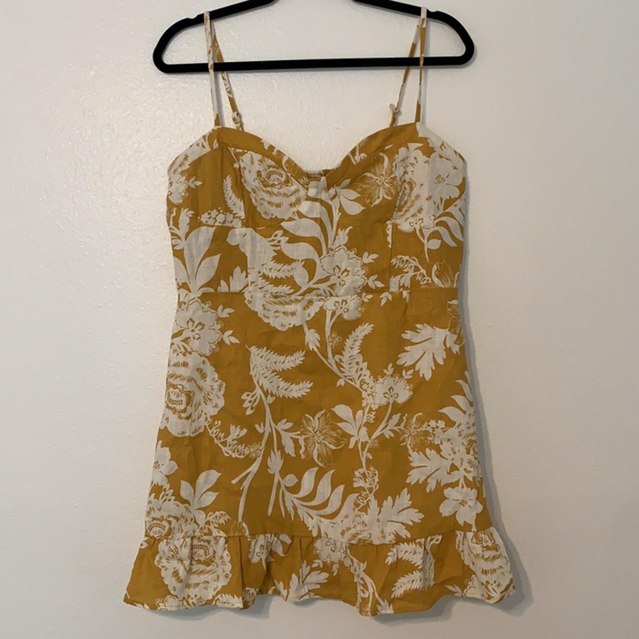 Target Women's Yellow and Gold Dress | Depop