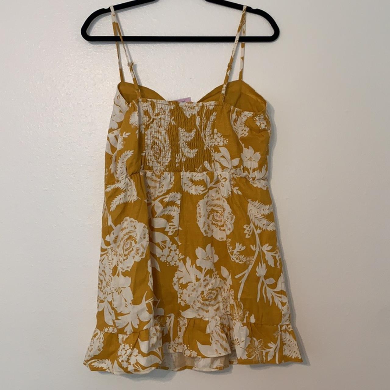 Target Women's Yellow and Gold Dress | Depop