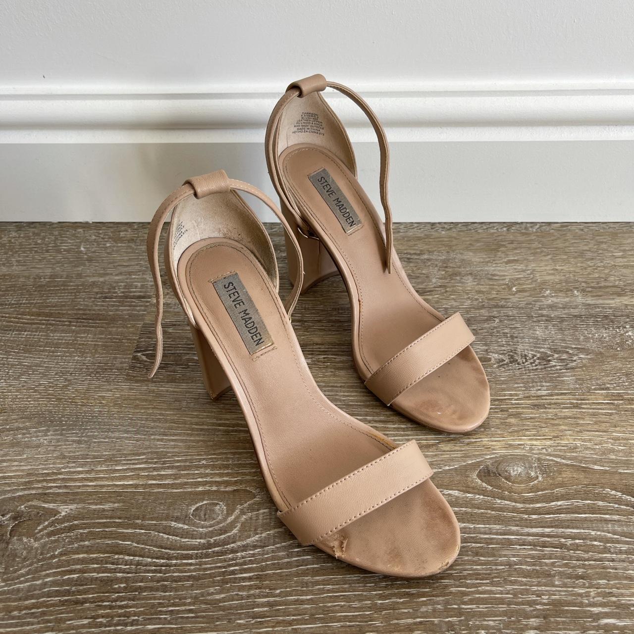 Steve Madden Women's Pink and Cream Courts | Depop