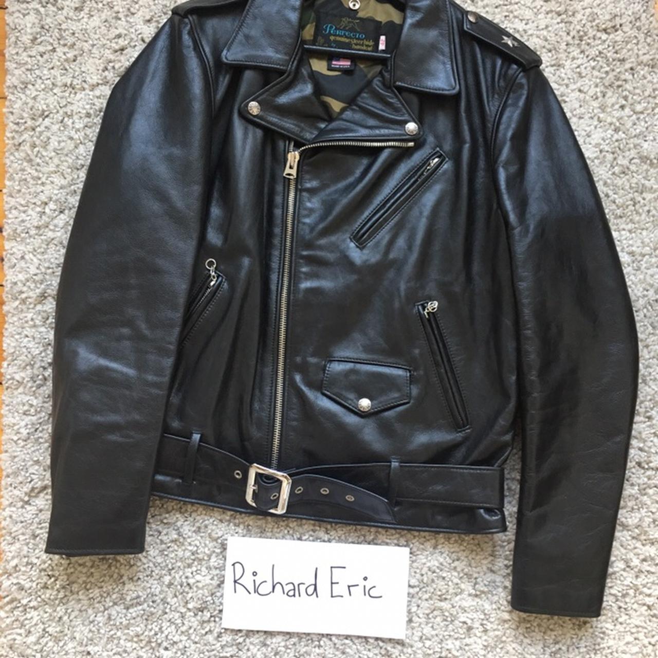 Bape x Schott Bapesta Leather Rider Jacket 42... - Depop