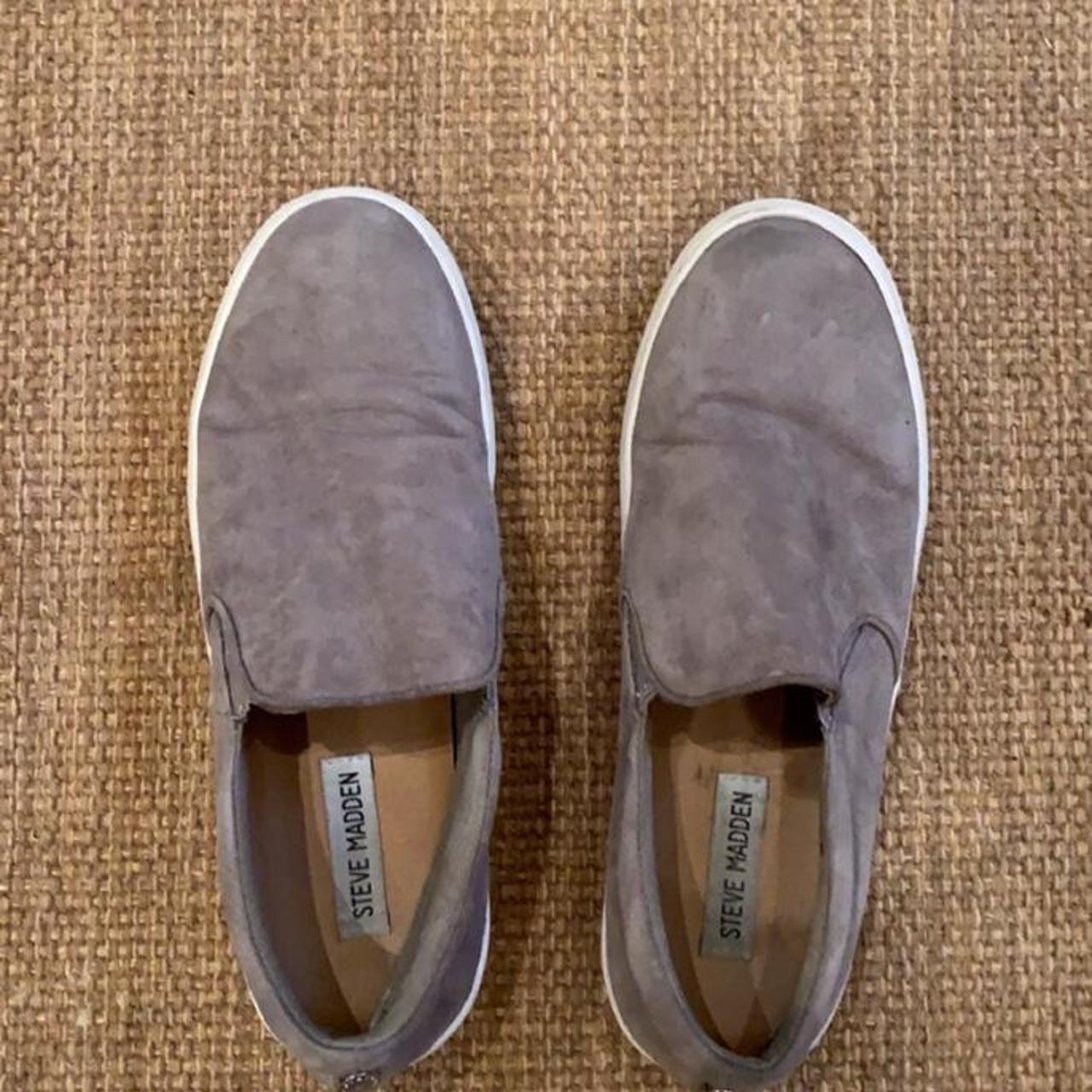 grey steve maddens - Depop