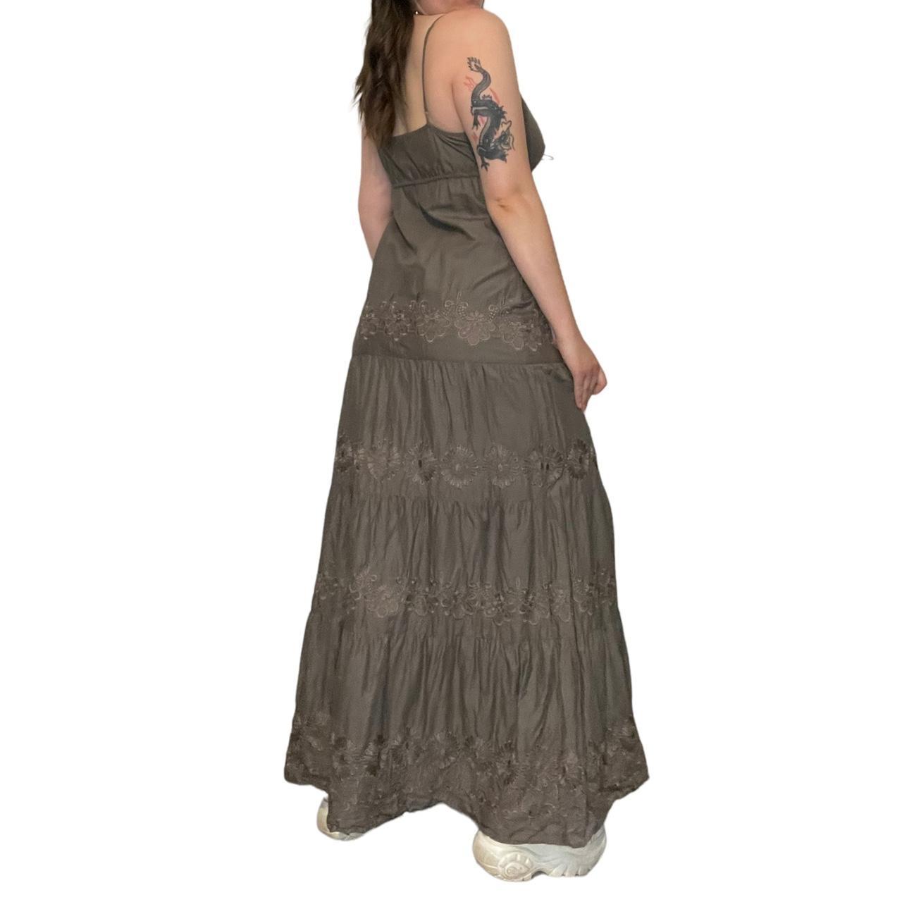 🦋 00s Vtg Boho Maxi Dress By Warehouse 🦋 Brown Depop
