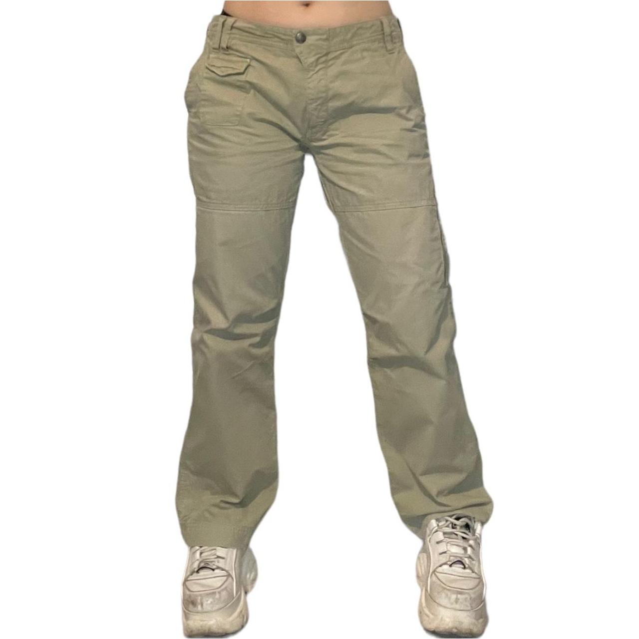 Next Women's Khaki and Tan Trousers | Depop