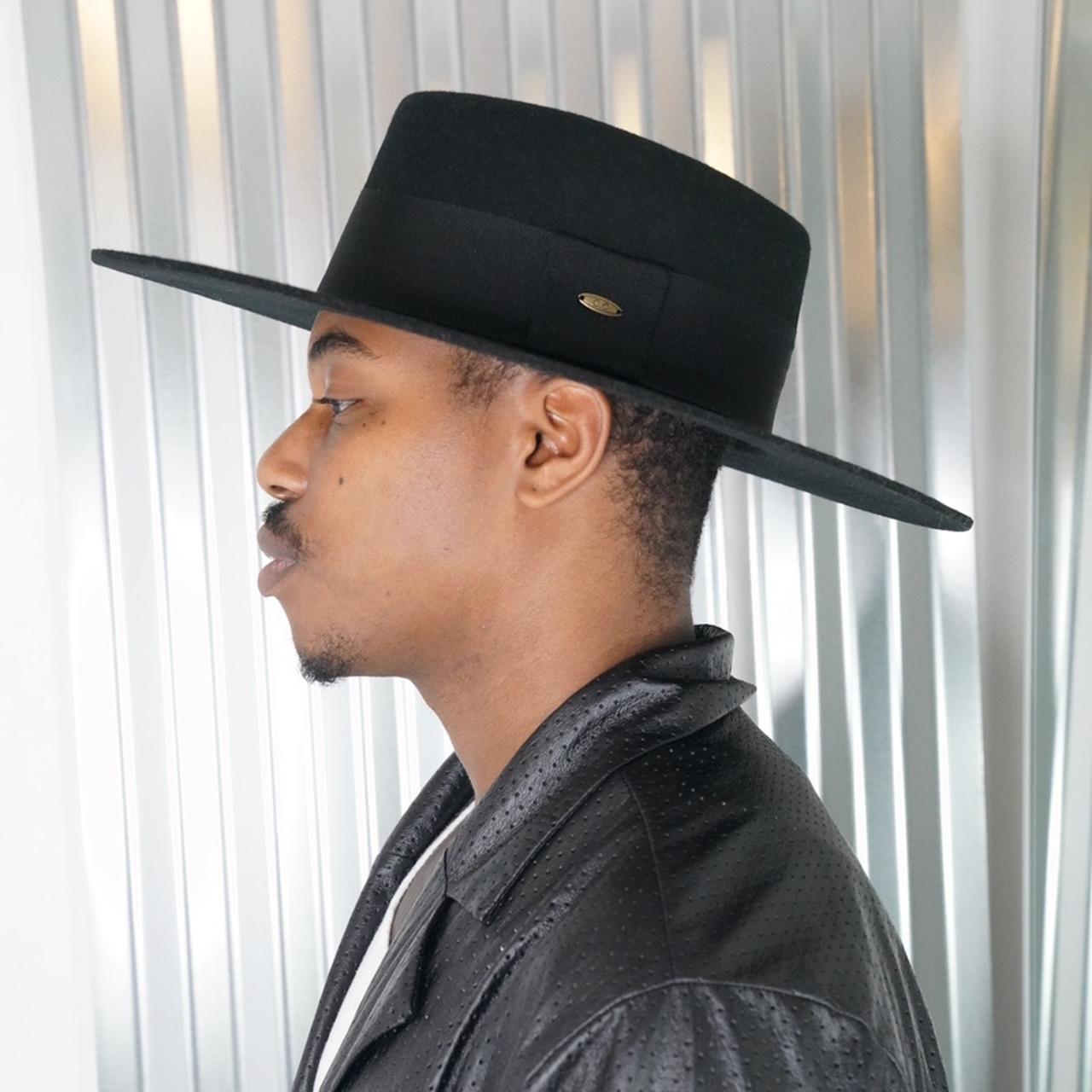 Wide Brim Fedora Boater Hat The chicest hat we have... | Depop