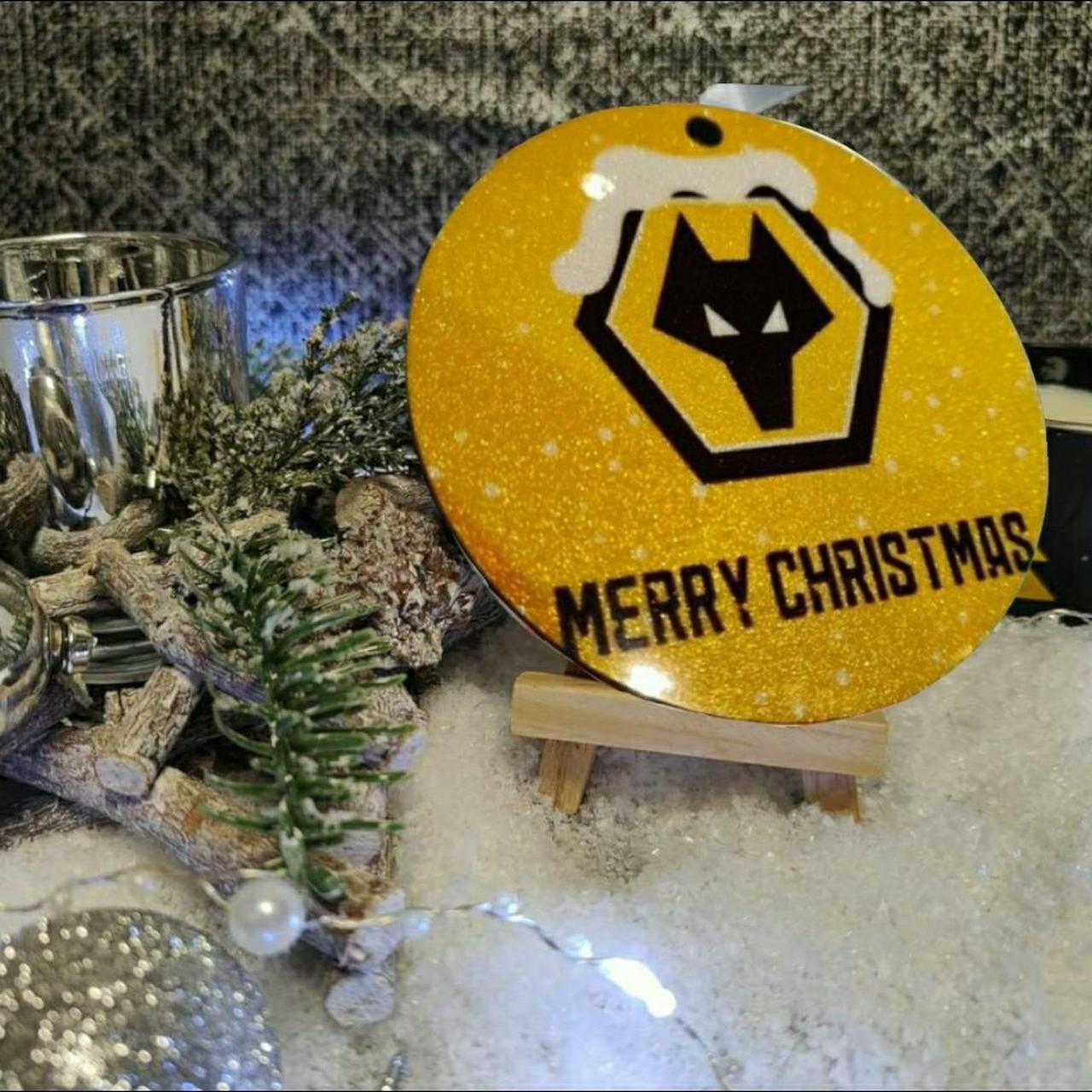 Football Wolves FC Christmas Tree Ornament... - Depop
