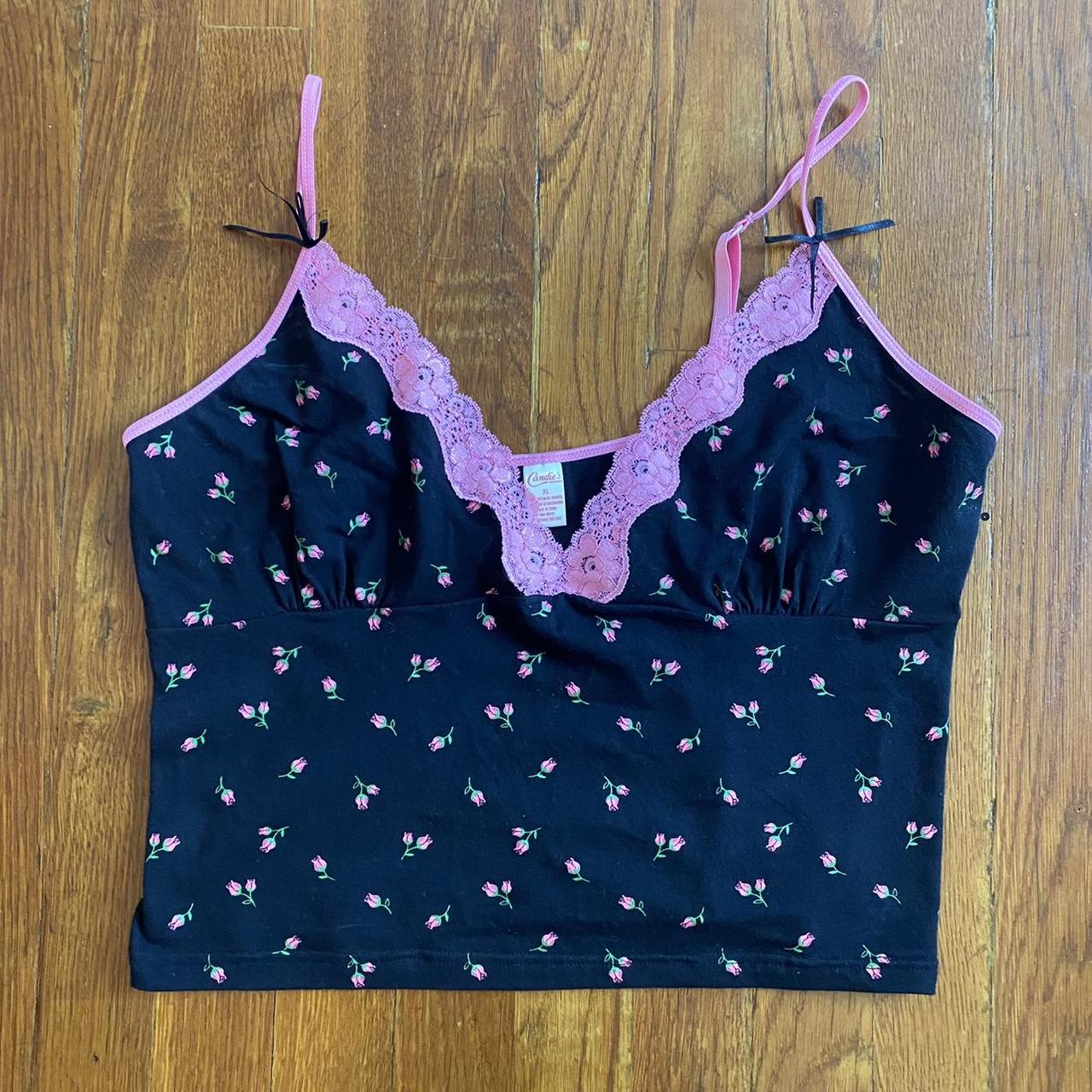 Y2K Early 2000’s Candies Cropped Floral Pink &... | Depop