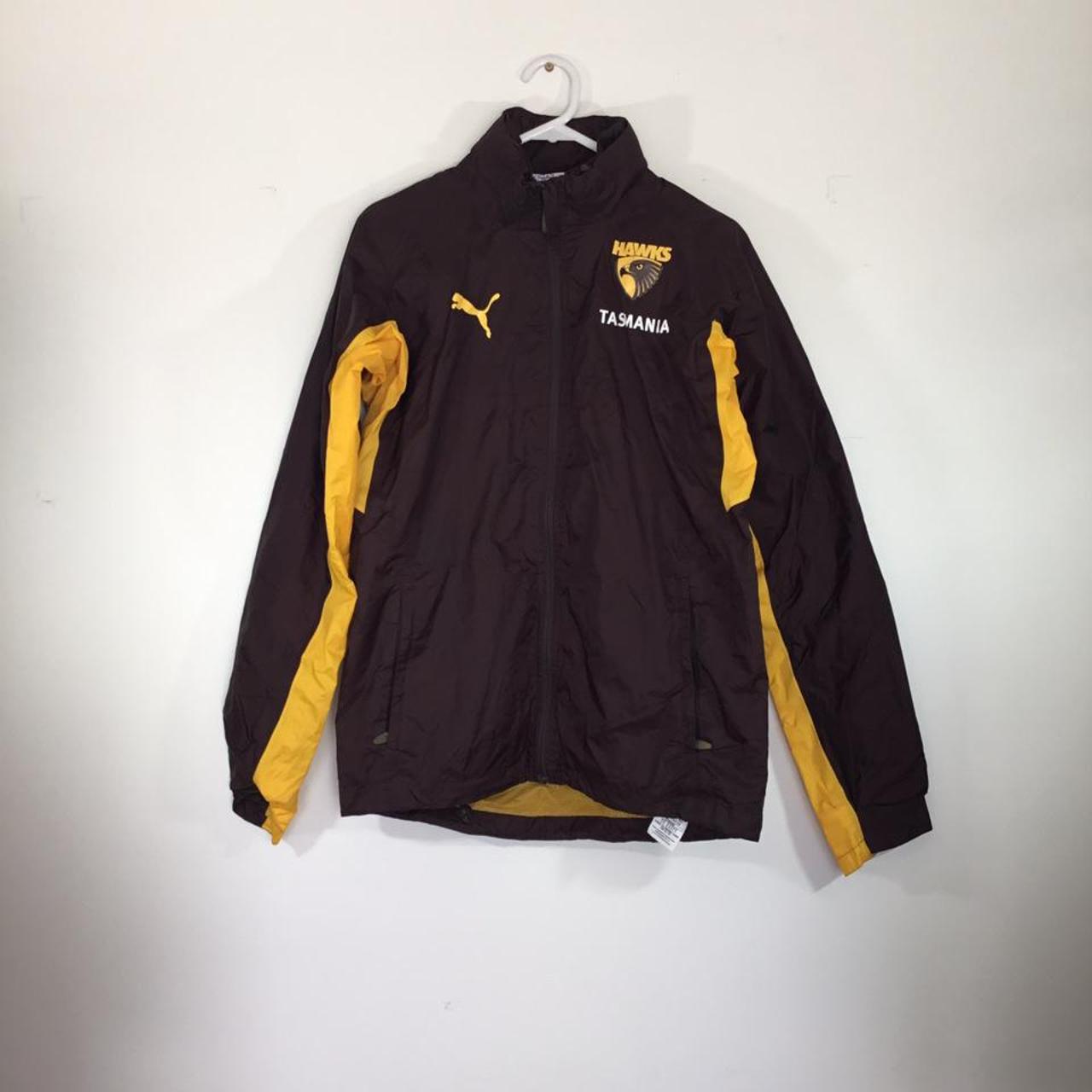 Puma Men's Brown and Yellow Jacket | Depop