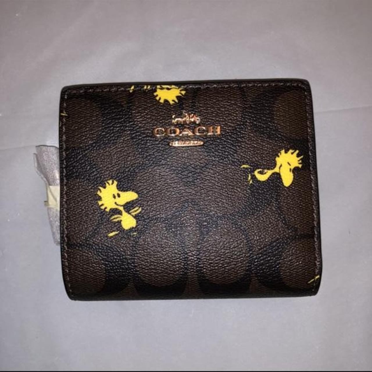 Coach x Peanuts Snap Wallet in Signature Canvas with... - Depop