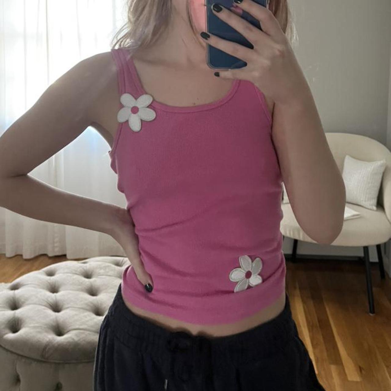 Cute lil tank that gives me Emma Chamberlain/Barbie... | Depop