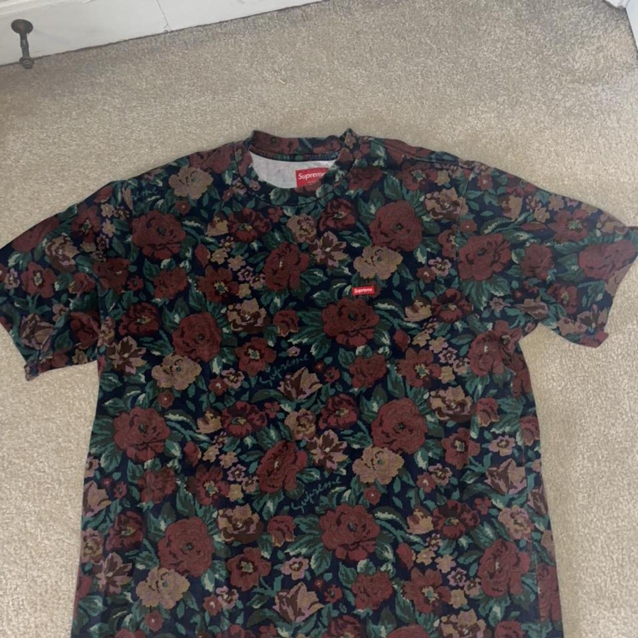 Rare supreme floral box logo t shirt. Worn once... - Depop