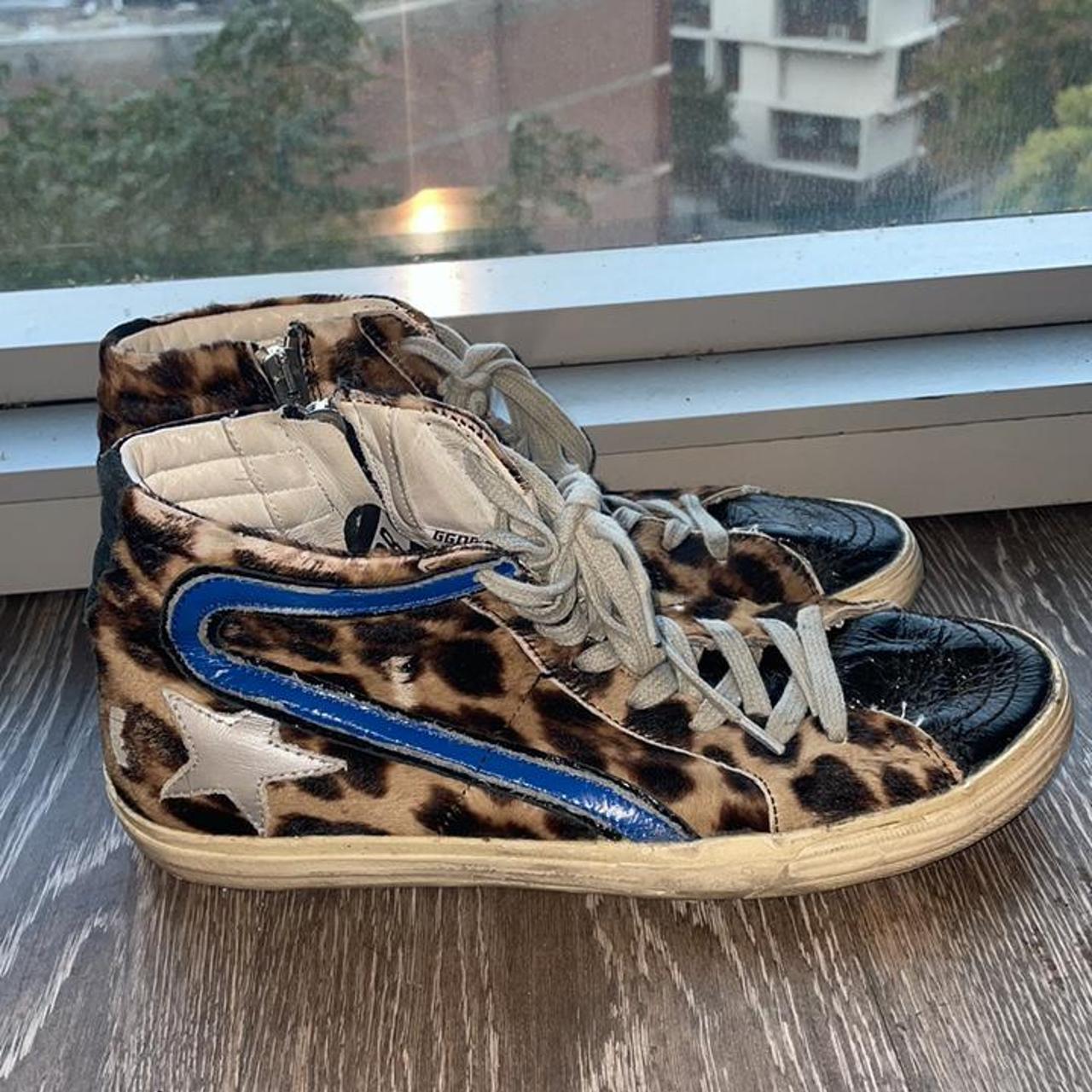 Lightly worn Special edition high top golden goose... - Depop