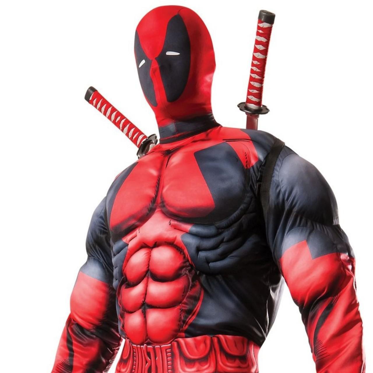 Deadpool Muscle Chest Costume Size: Standard;... - Depop