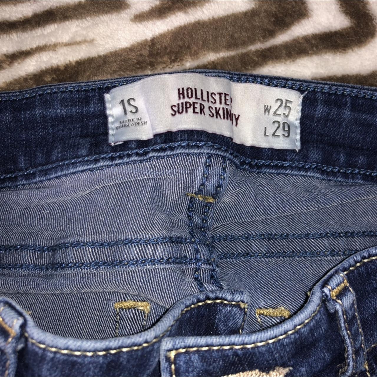Holister Super Skinny dark wash jeans ; no rips 🤎... - Depop