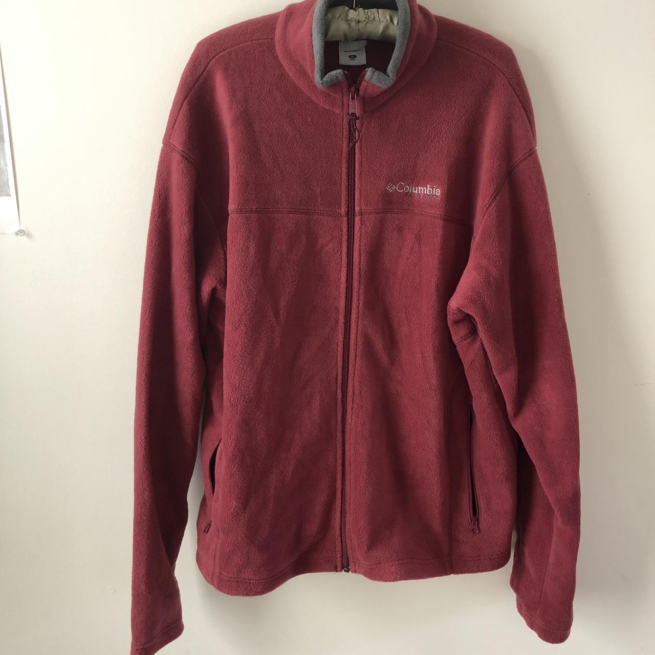 Raspberry Columbia fleece jacket! #columbia #fleece... - Depop