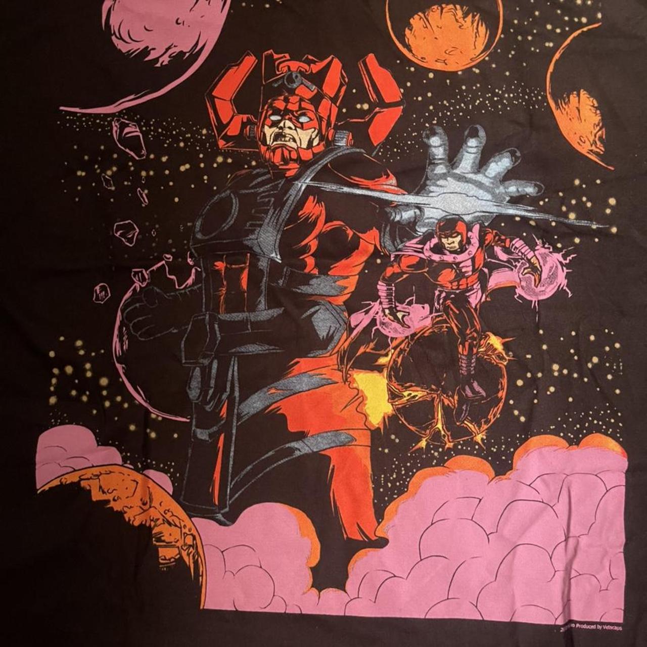 Marvel Magneto Vs Galactus T-shirt Size - L (Never... - Depop