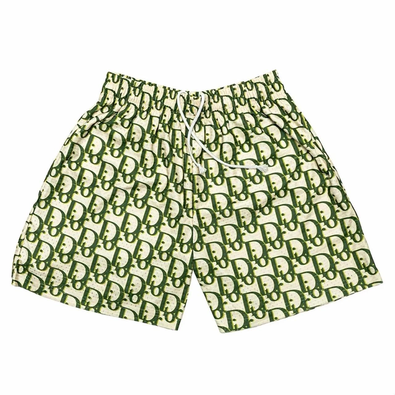 Dior shorts Green brand new never opened - Depop