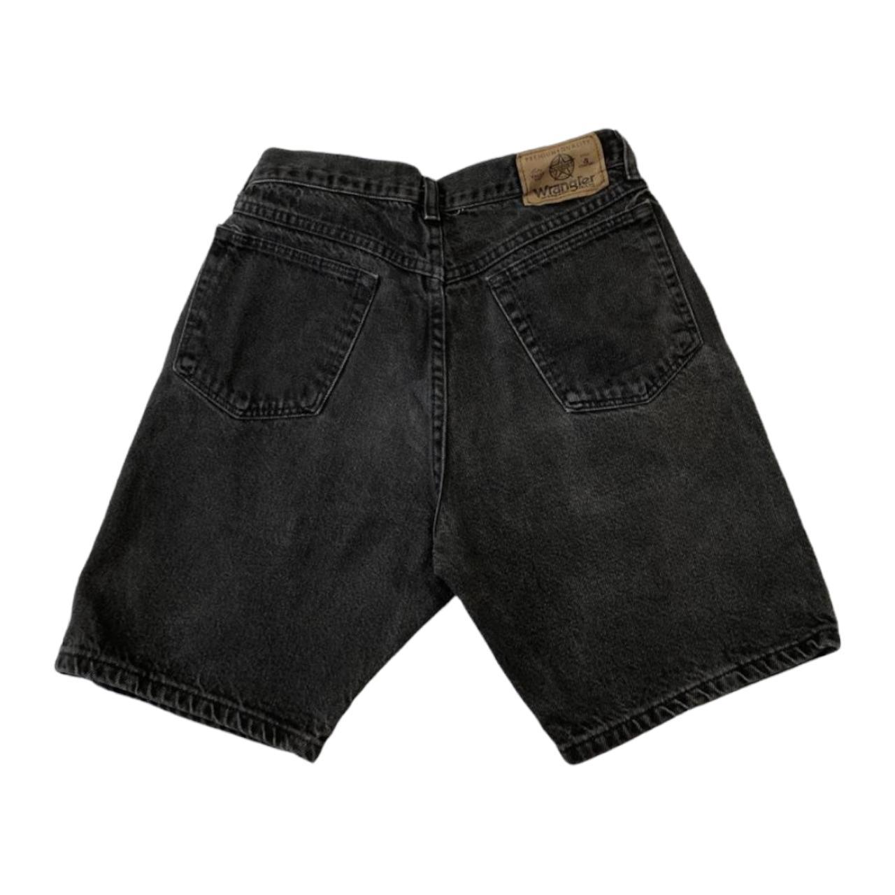 Wrangler Vintage Black Denim Shorts Men's Size 30"... - Depop