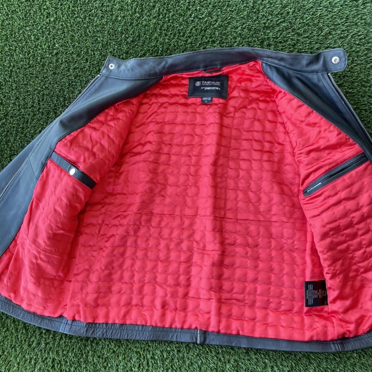 Rare Tag Heuer Grand Prix Leather jacket.... - Depop