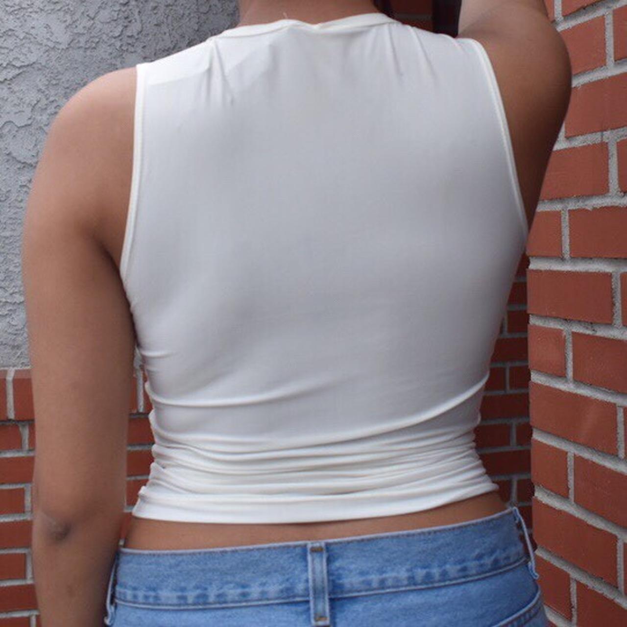 Off white/cream colored crocheted flower top 🔆open... - Depop