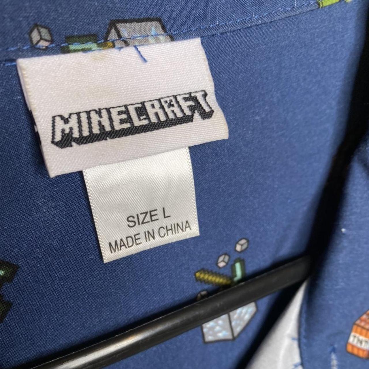 Super cool Minecraft button up dress... | Depop