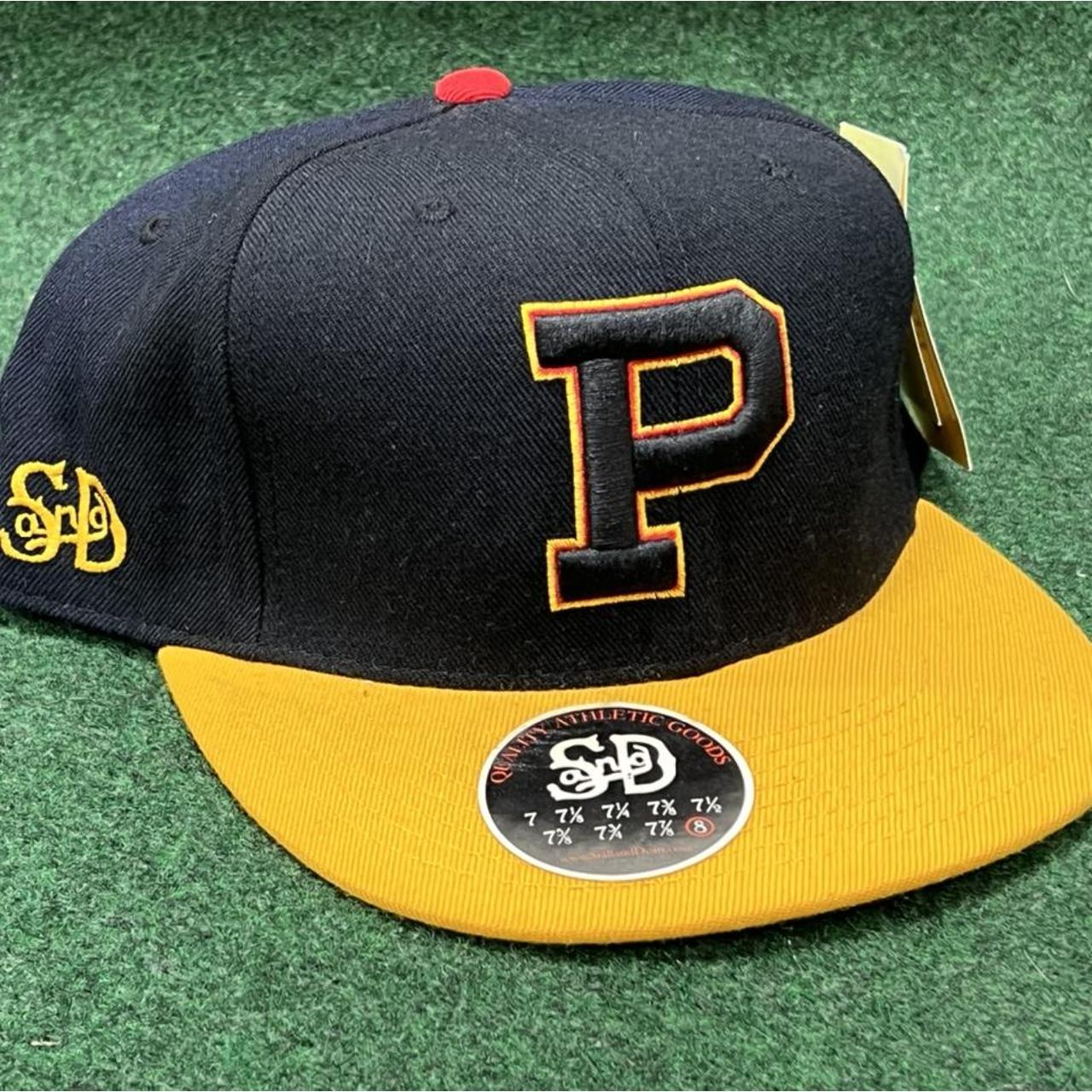 Men's Black and Yellow Hat | Depop