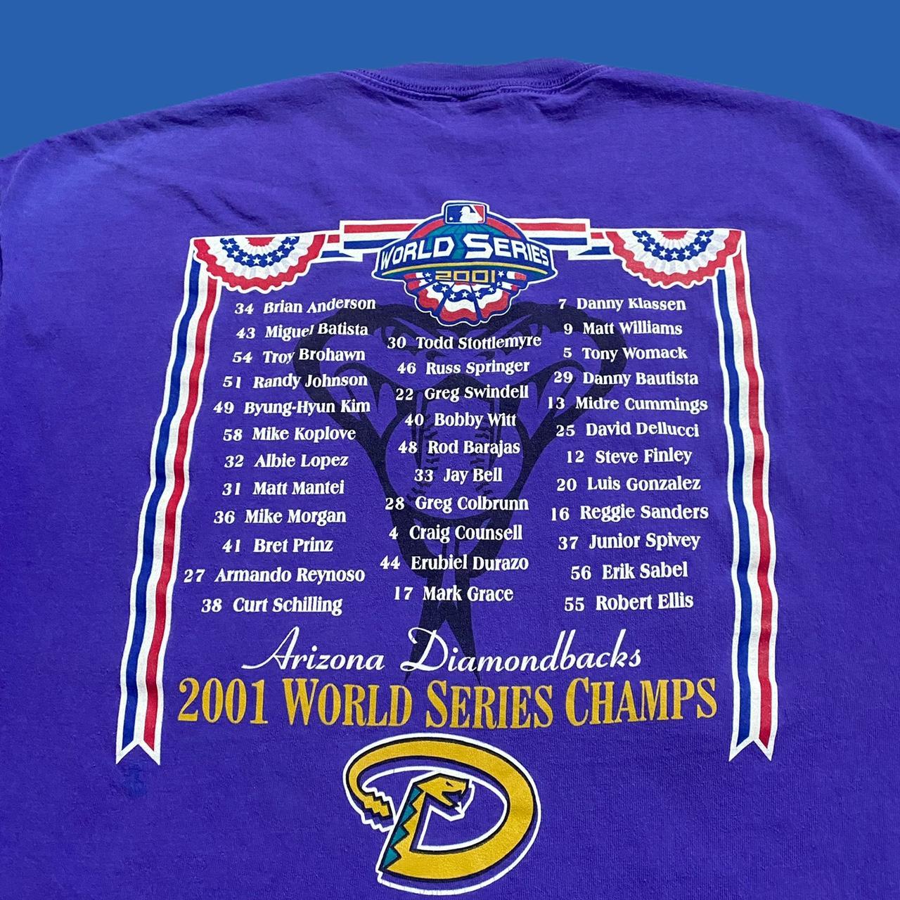 vintage diamondbacks shirt condition: ok mlb... - Depop