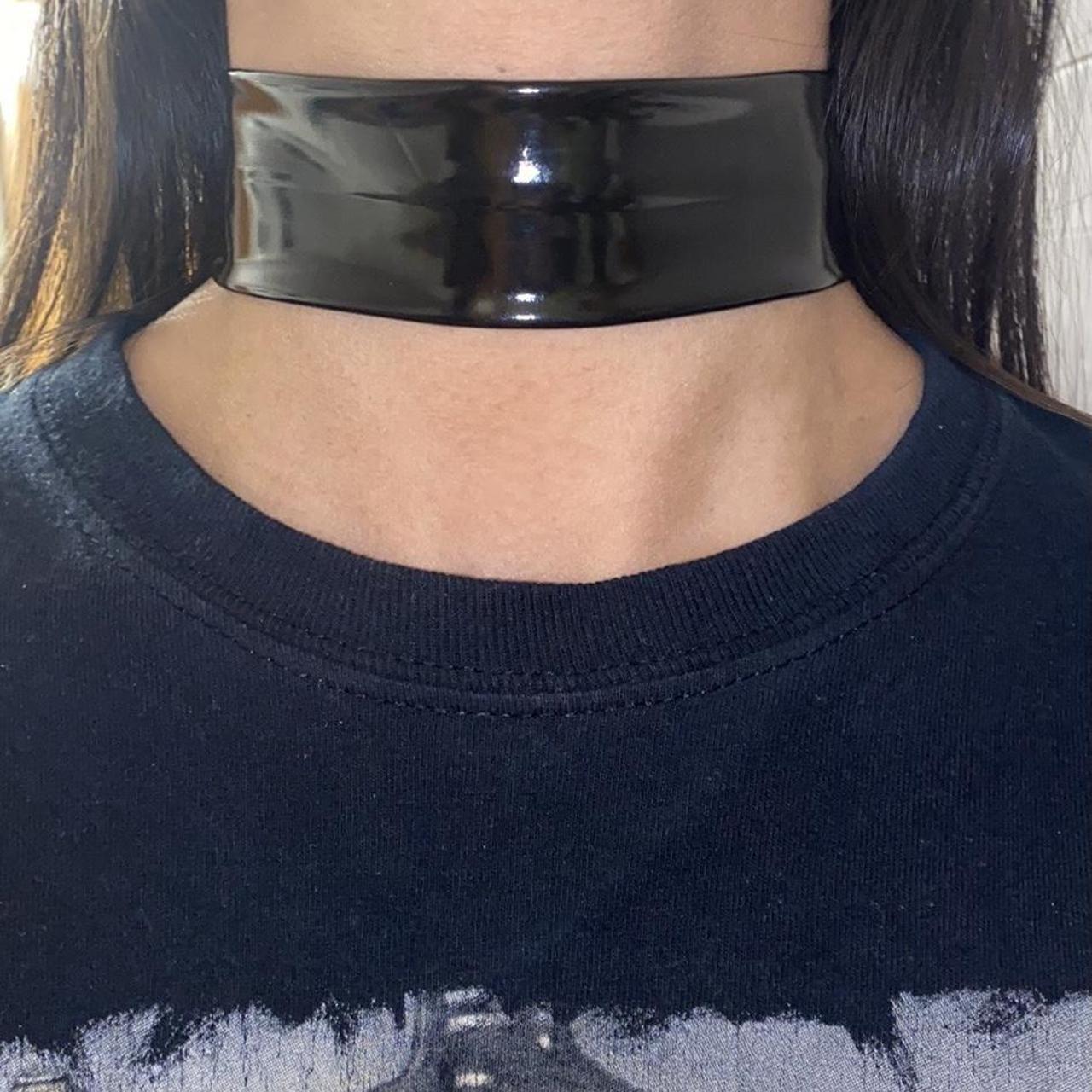 PVC VinylChoker Handmade with Love! Choker is shiny... - Depop