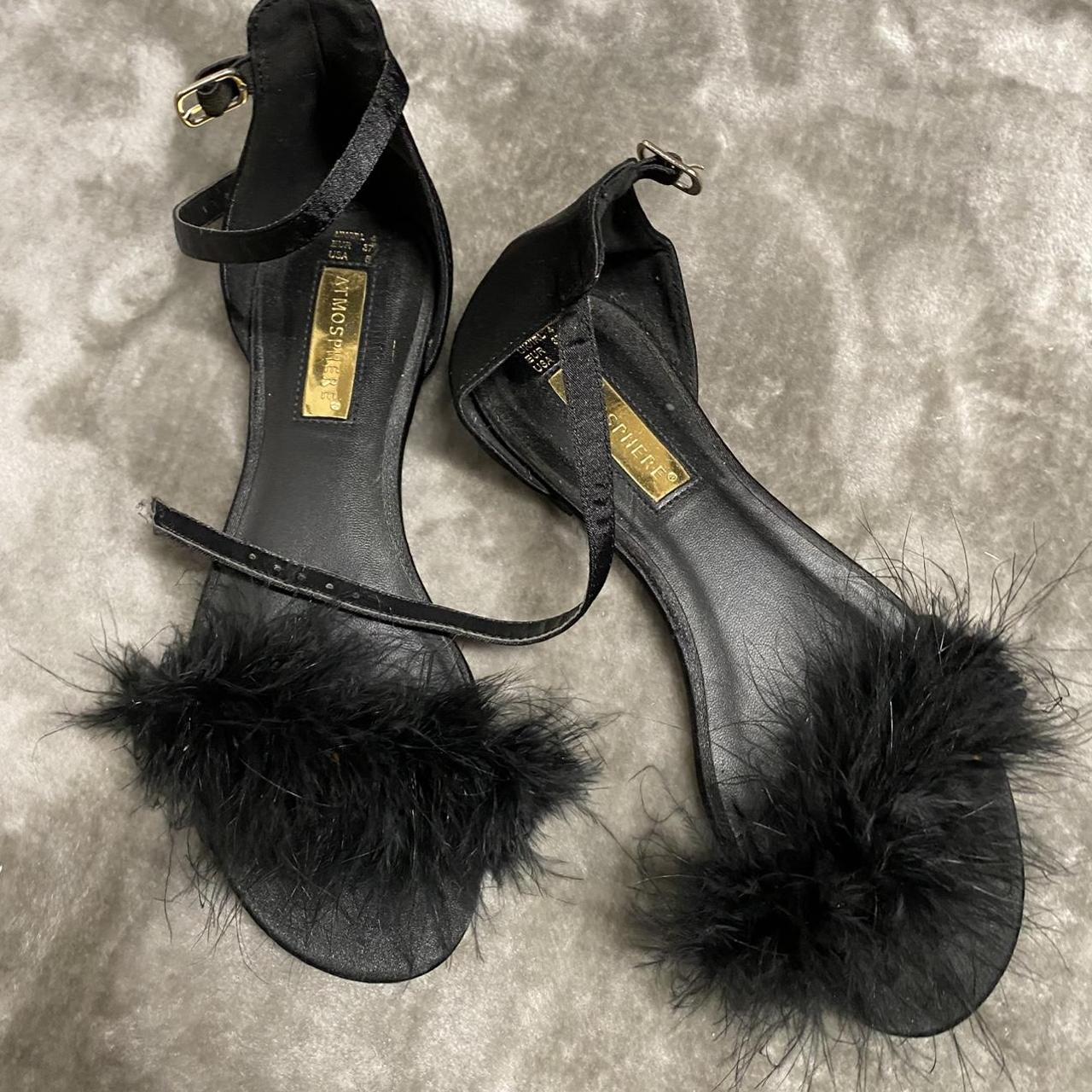 Primark atmosphere glam fluffy flats uk size 4 - Depop