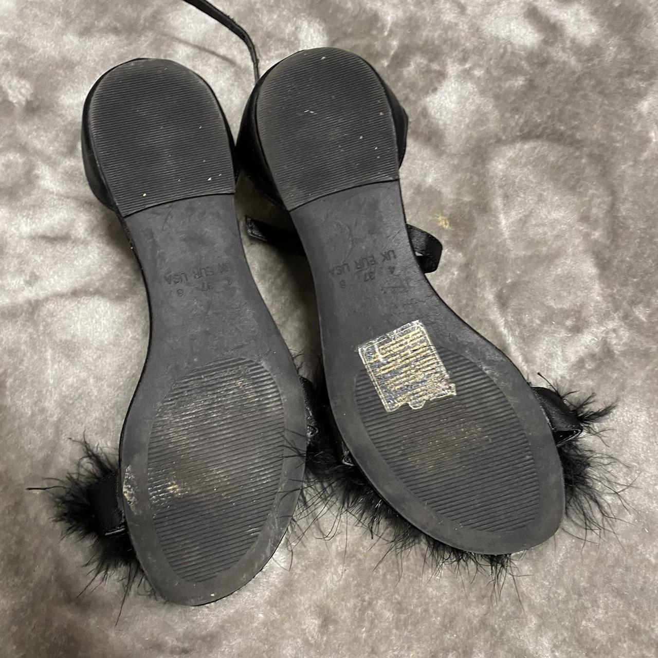 Primark atmosphere glam fluffy flats uk size 4 - Depop
