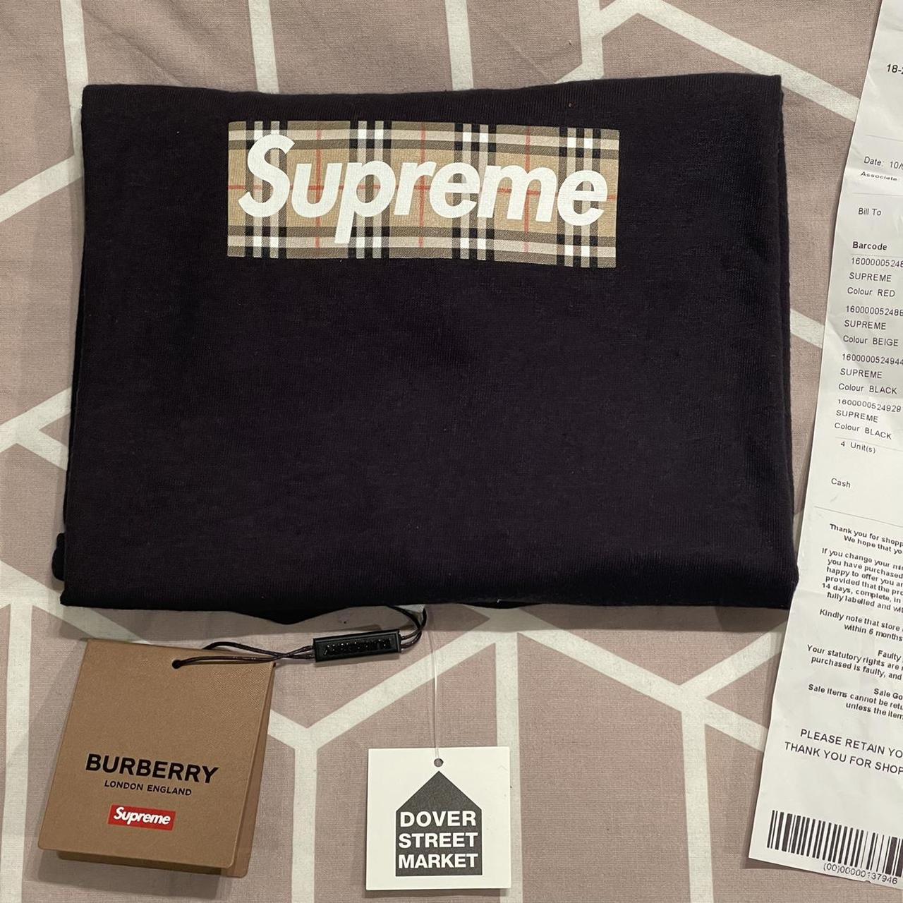 Supreme X Burberry Box Logo T-Shirt (S) Purchased... - Depop