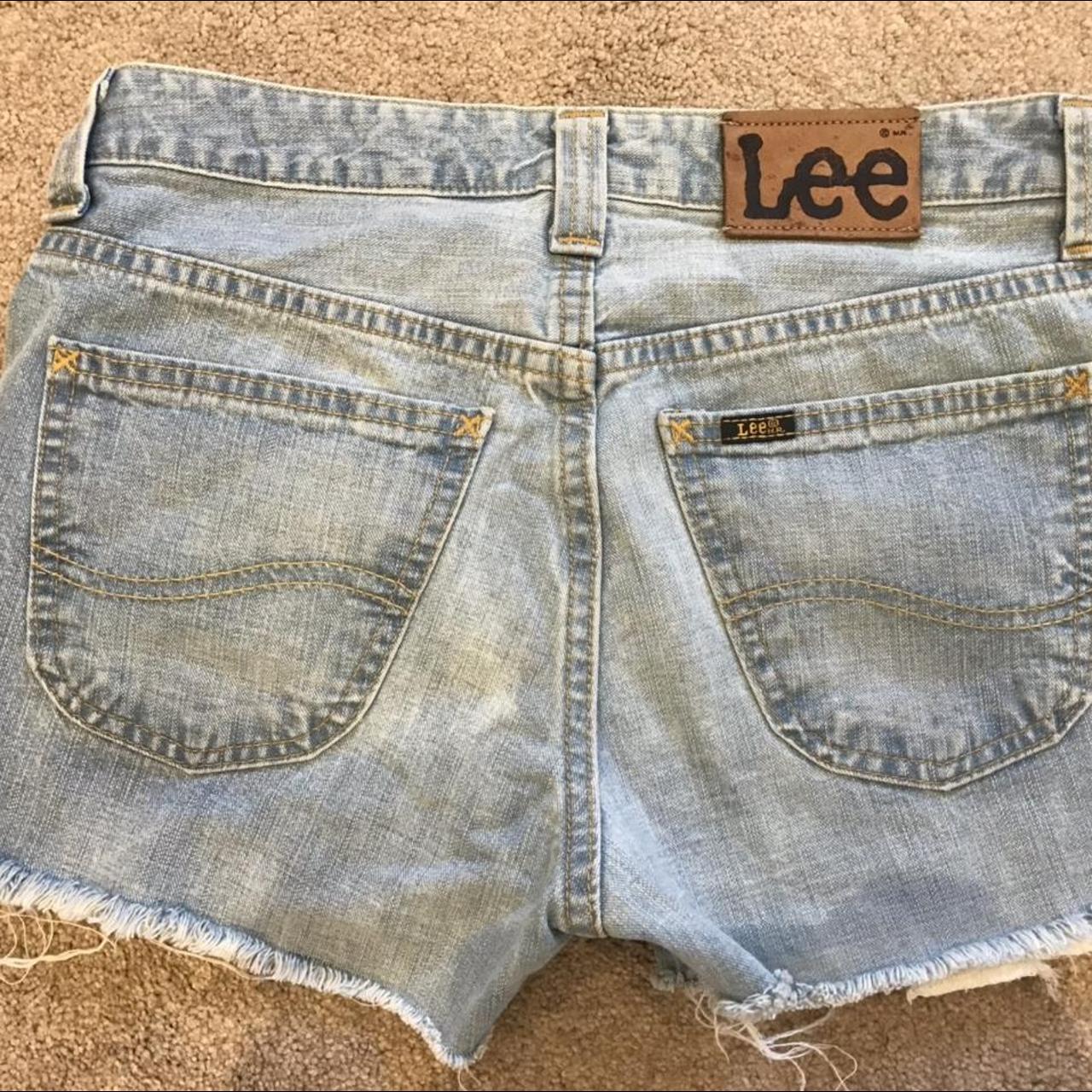 Lee vintage denim shorts Size 8 Perfect condition - Depop