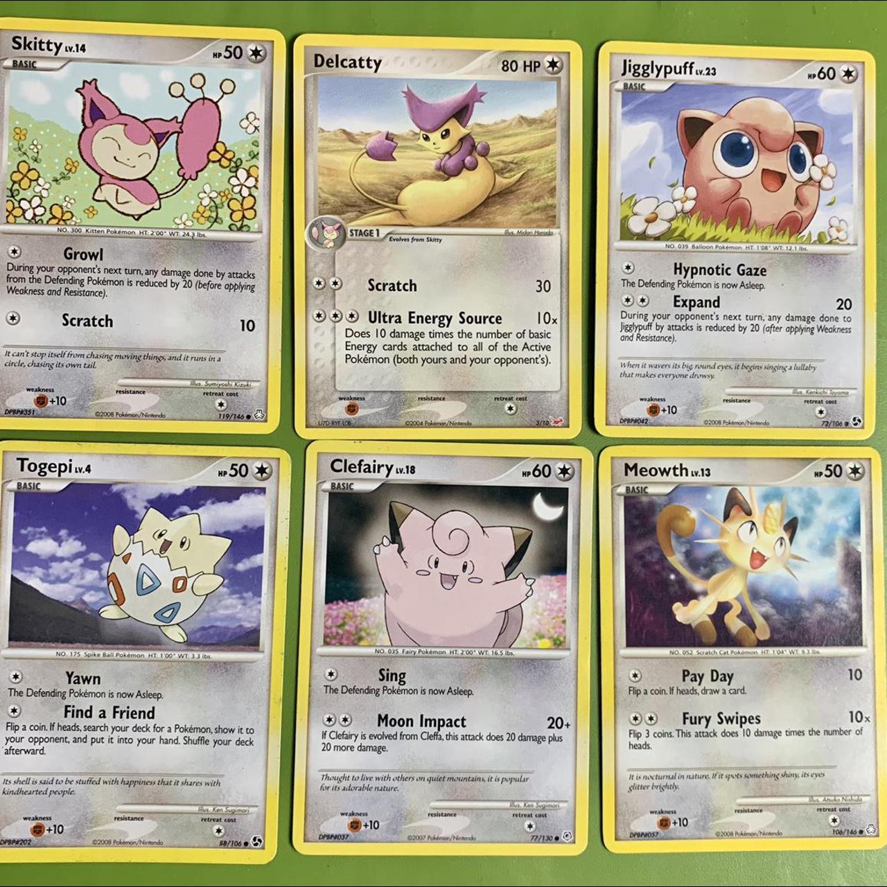 normal type pokémon card team of 6 #pokemon #cards 🪐 - Depop