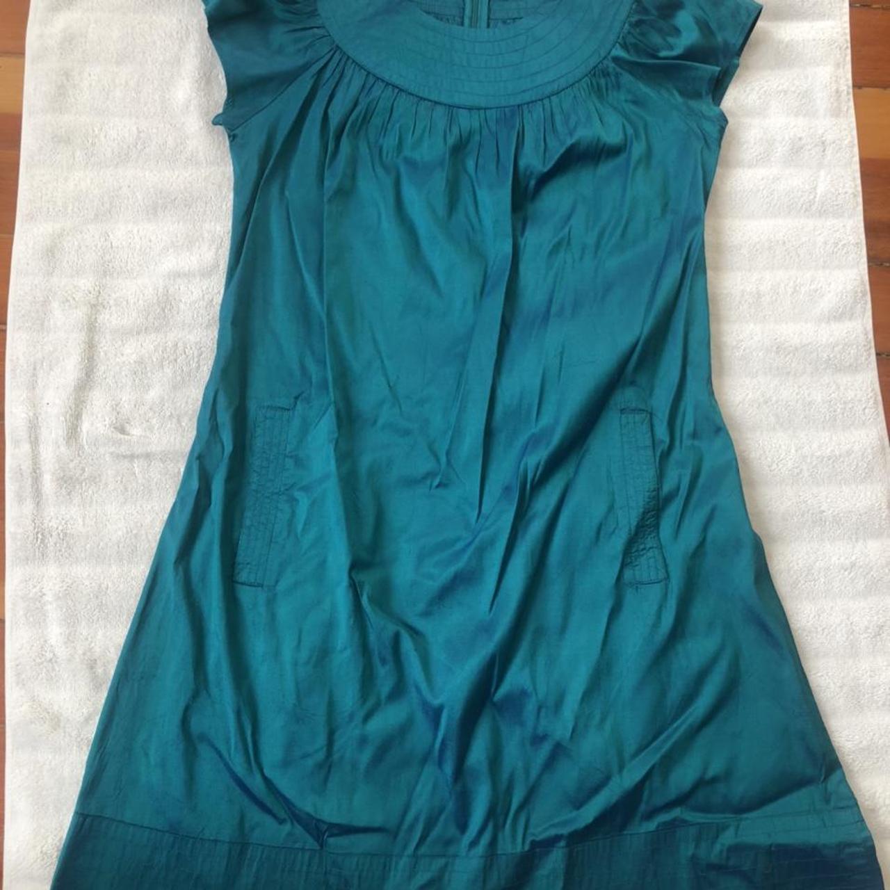 Calypso sundress. Blue/green color. Size... - Depop