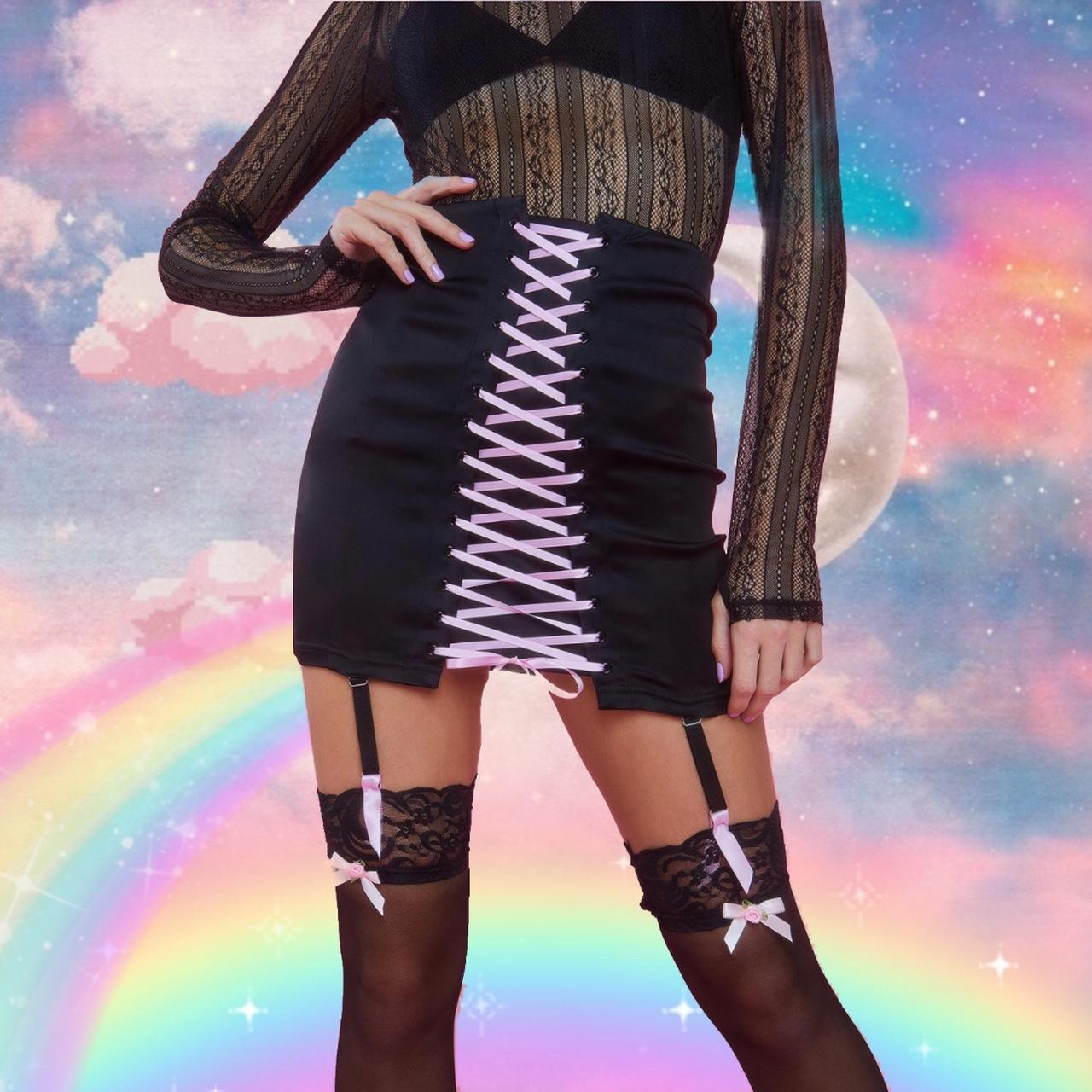 🖤 New Dolls Kill Sugar Thrillz Watch Me Jete Lace Up Depop