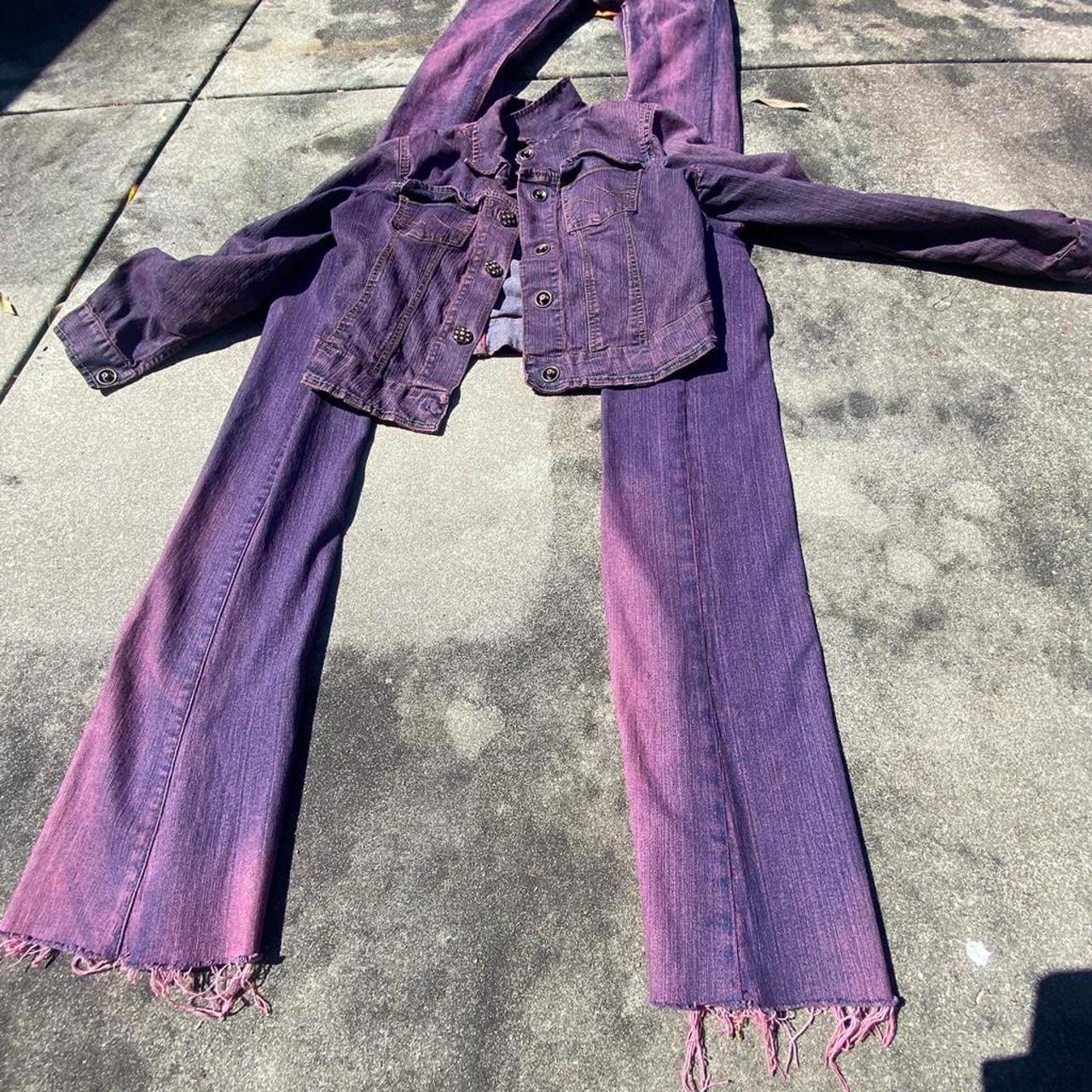 denim jacket Purple denim jacket #purple #jacket... - Depop