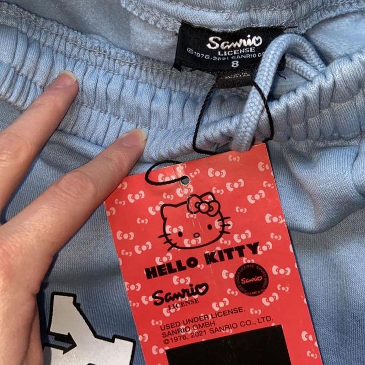 Blue tye dyed hello kitty sweatpants !!! brand new... - Depop