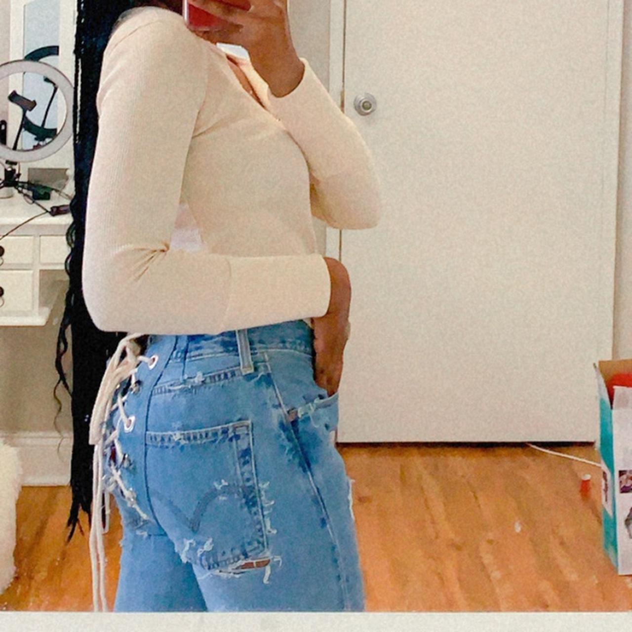 Samaria Leah Jeans in the style “LEAH BONE” Very... - Depop