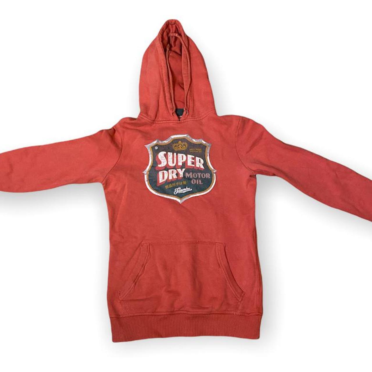 ⚡️ RED SUPERDRY HOODIE ⚡️ Condition: 7/10 - signs of... - Depop